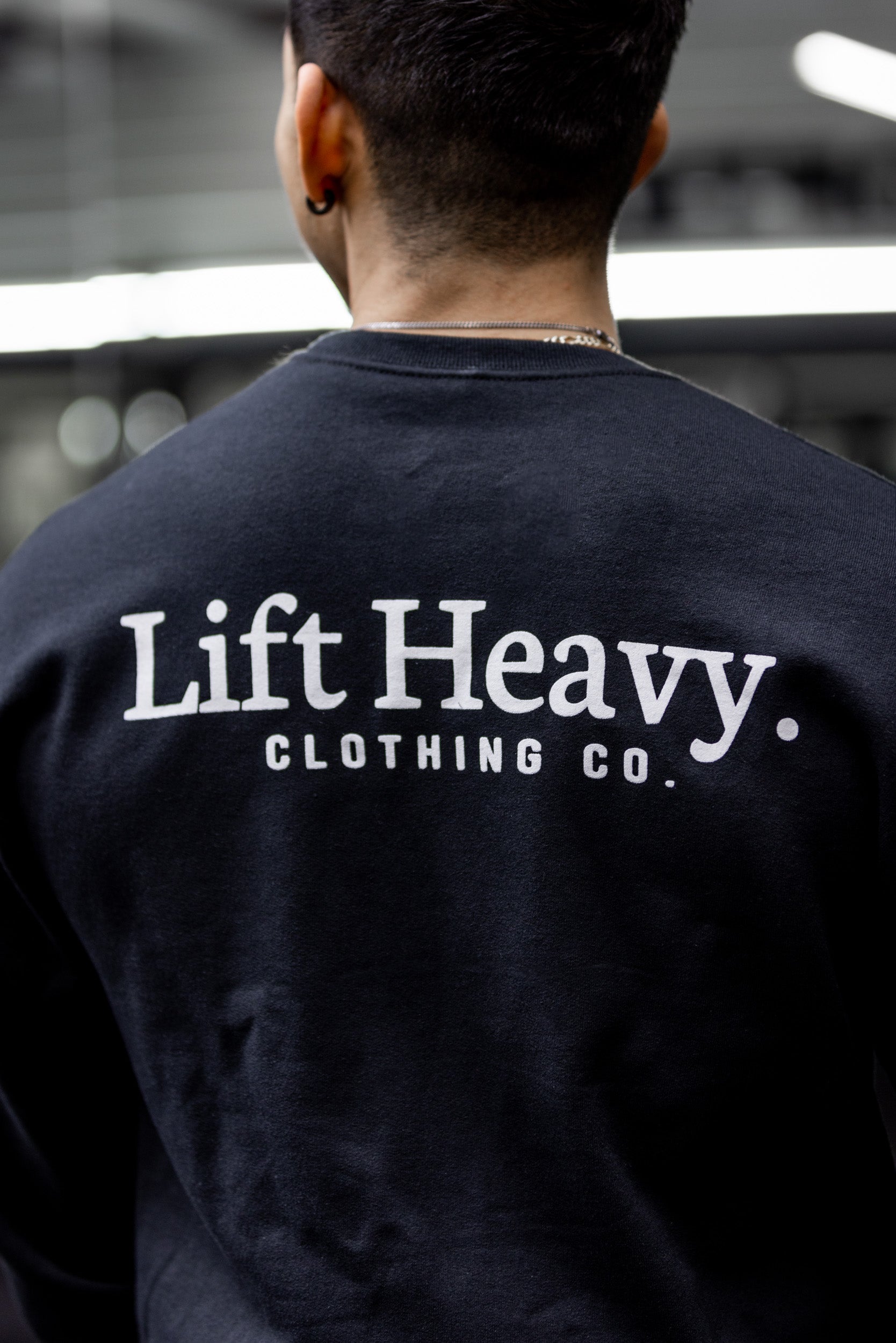 LIFT HEAVY LOGO SWEATER - BLACK – Lift Heavy Clothing